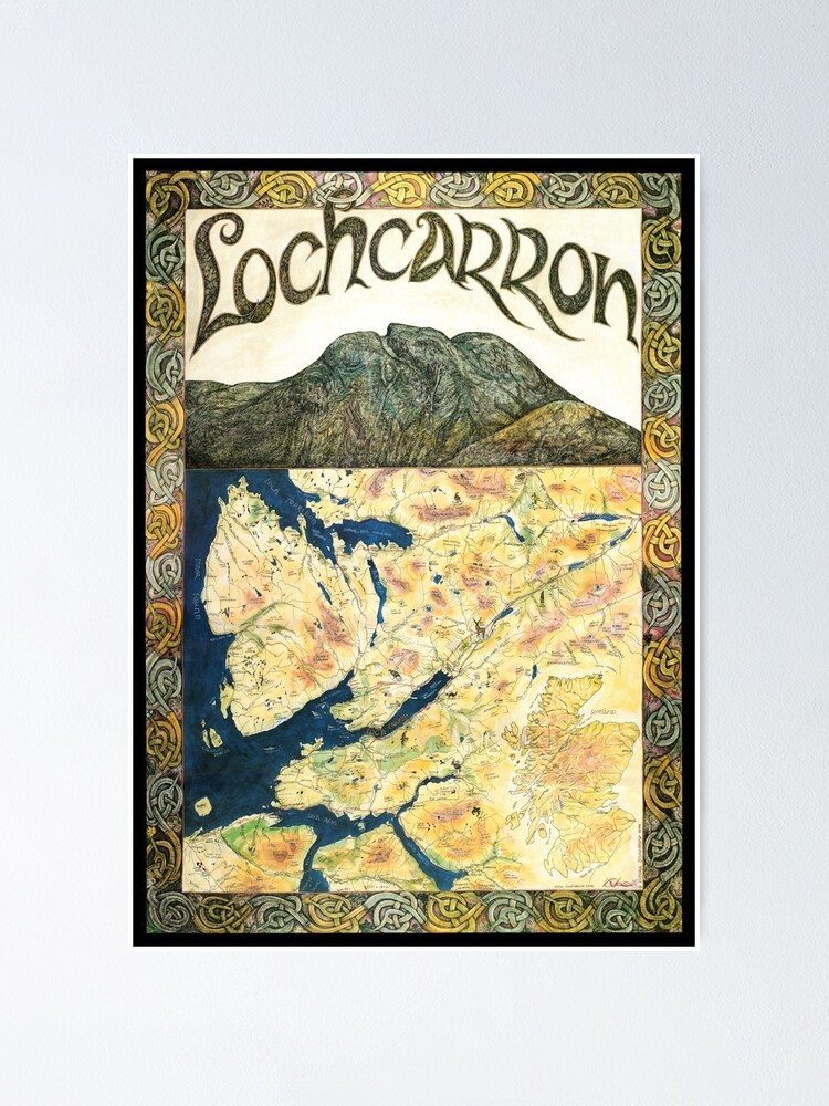 "Lochcarron Map Poster" Poster by balnacra | Redbubble
