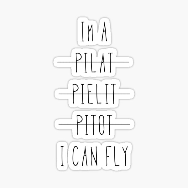 "Pilot" Sticker for Sale by alixandriaaa | Redbubble