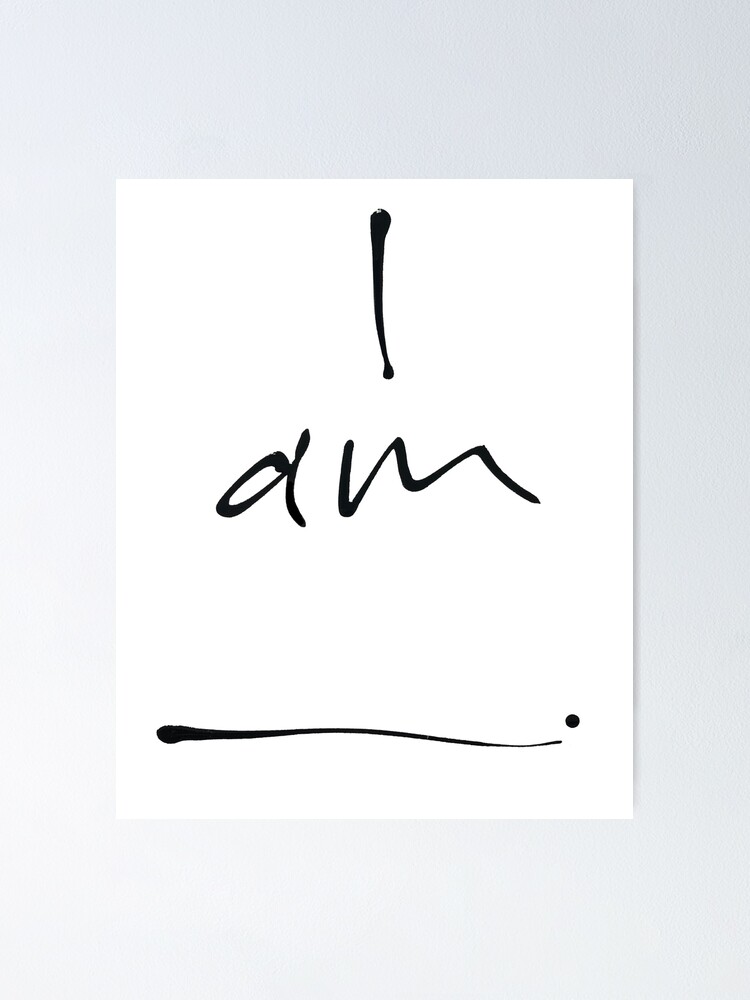 "I AM BLANK" Poster for Sale by RazakSM | Redbubble