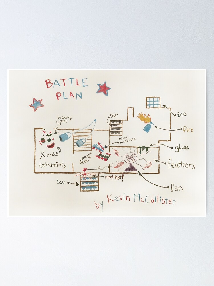 "Kevin's Battle Plan" Poster for Sale by DAN13L | Redbubble