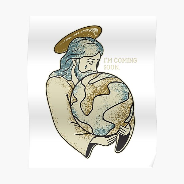 "Jesus hugs the world" Poster for Sale by Traviant | Redbubble