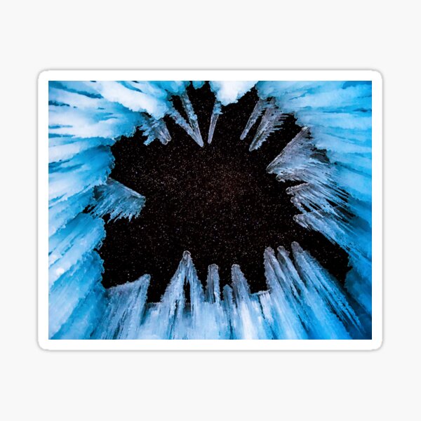 "Ice Cave // Starry Night Sky Long Exposure Beautiful Blue Crystal ...