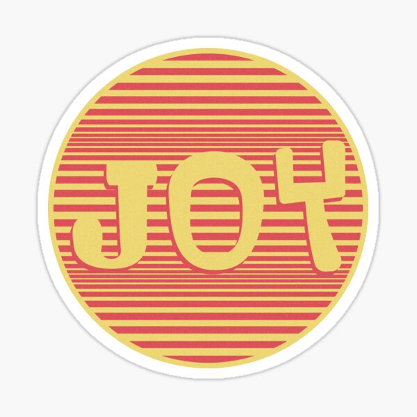"Joy" Sticker by badgemint | Redbubble