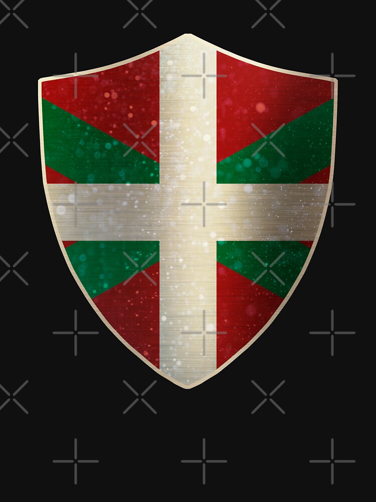 "Basque Flag Shield" T-shirt by ockshirts | Redbubble