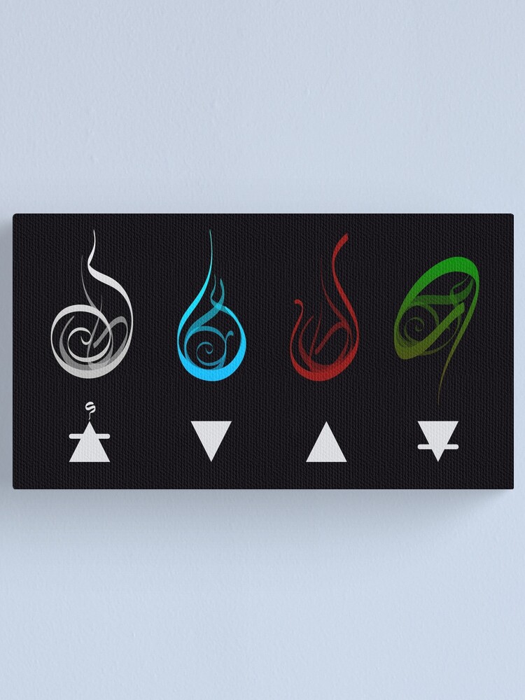 4 Elements Symbols Wallpaper