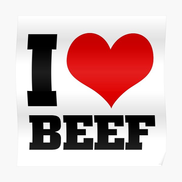 Eat Beef Posters | Redbubble