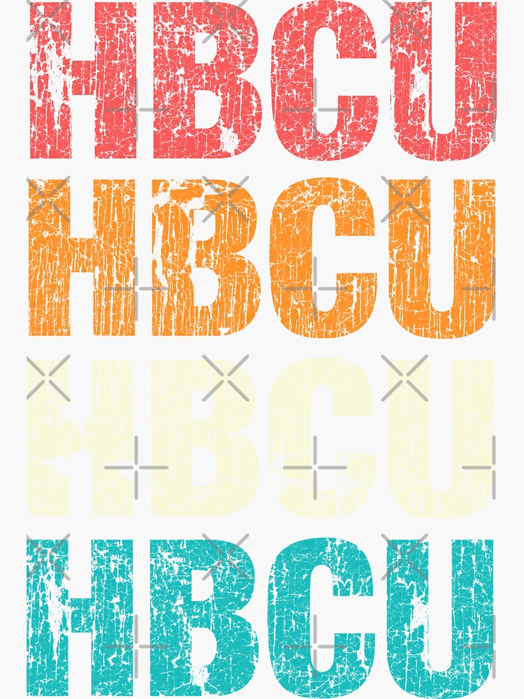 "HBCU Vintage Letters" Sticker for Sale by blackartmatters | Redbubble