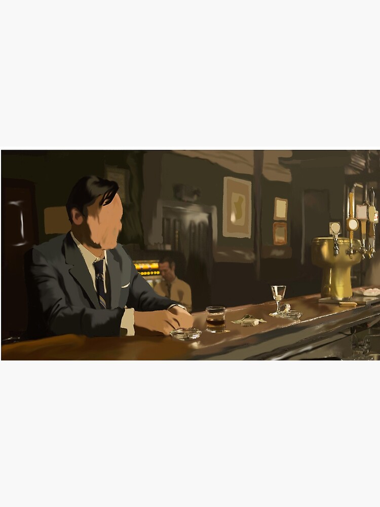 "Don Draper bar scene" Art Print for Sale by mattiespage | Redbubble
