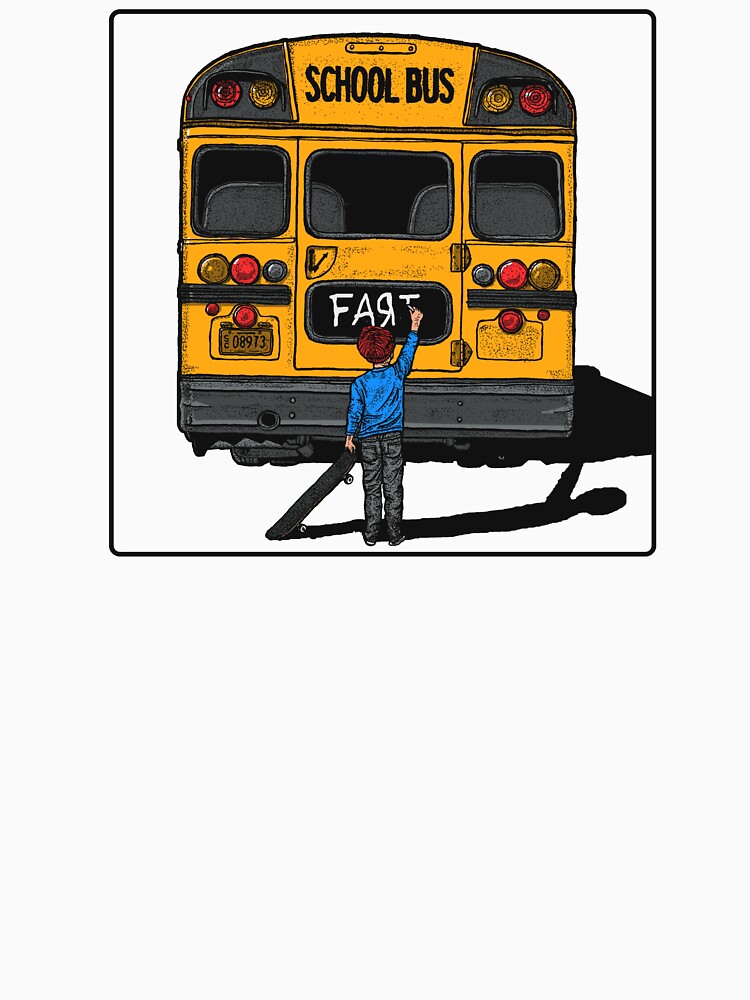 "Back Of The Bus" T-shirt for Sale by AndyThomp | Redbubble | school ...
