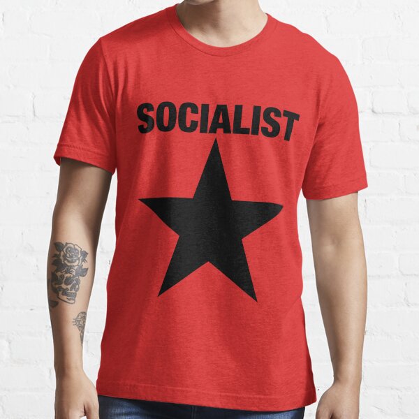 "SOCIALIST" T-shirt for Sale by riotgear | Redbubble | socialist t ...