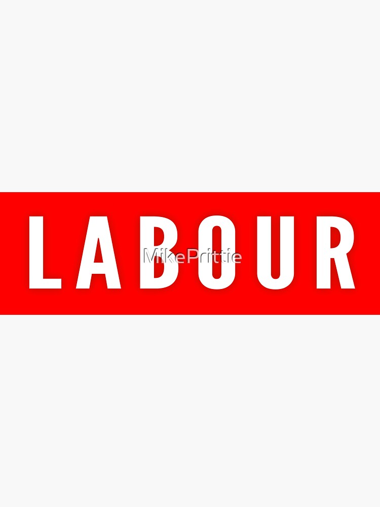 "Vote Labour Sticker" Sticker by MikePrittie | Redbubble