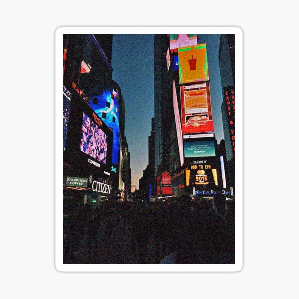 "Times Square" Sticker for Sale by Gabbysorenson | Redbubble