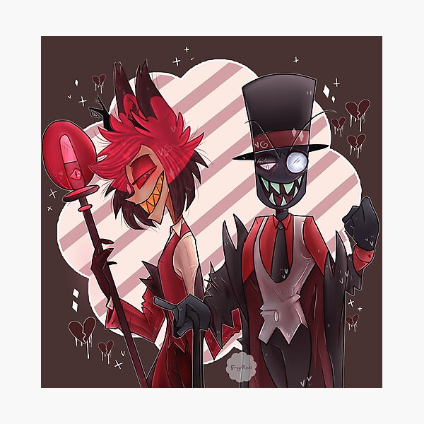 "Alastor and Black Hat" Photographic Print by artistroxychan | Redbubble