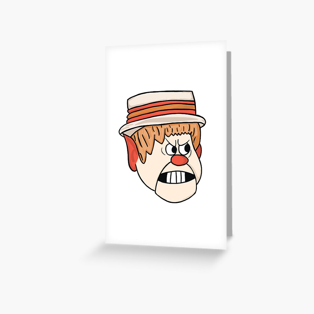 "Heat miser Christmas head" Greeting Card by BundleDoodle | Redbubble