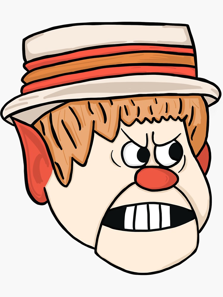 "Heat miser Christmas head" Sticker for Sale by BundleDoodle | Redbubble