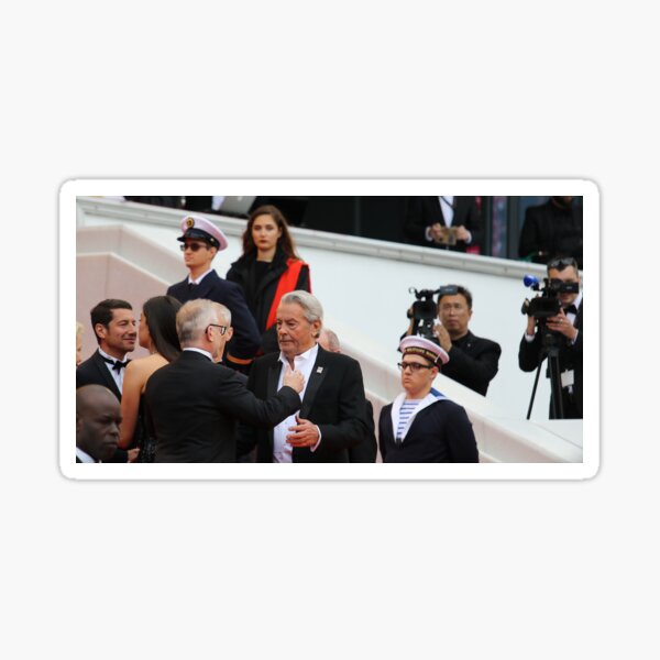"Alain Delon Cannes " Sticker for Sale by BIPHOTO | Redbubble