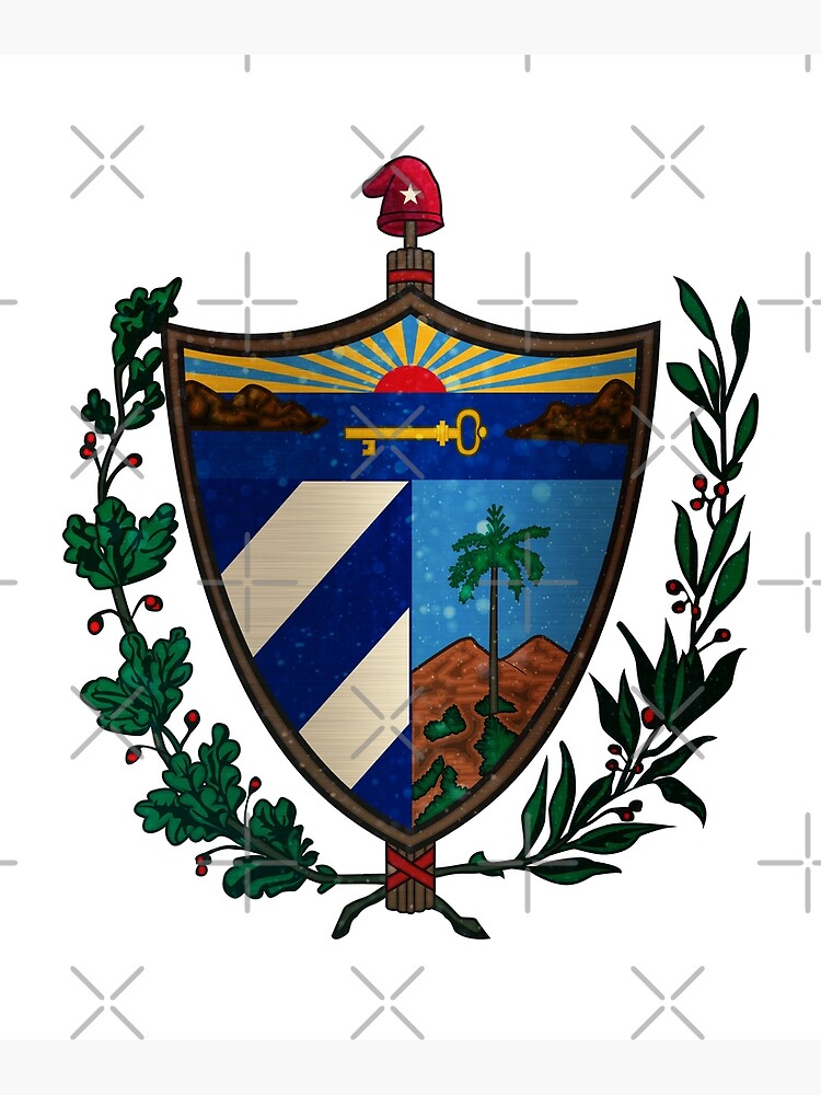 "Cuba Coat of Arms" Canvas Print for Sale by ockshirts | Redbubble
