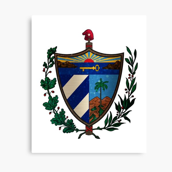 "Cuba Coat of Arms" Canvas Print for Sale by ockshirts | Redbubble