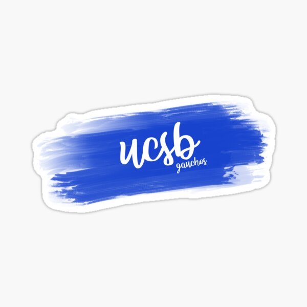 "UCSB Paint Streak" Sticker for Sale by jess32g | Redbubble