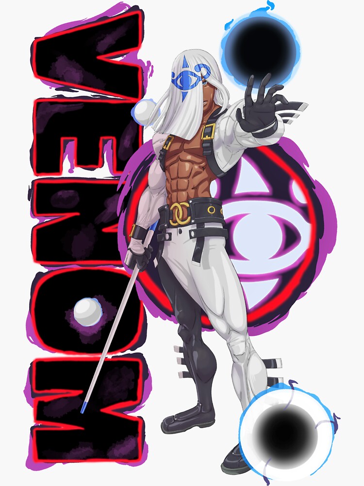 "Venom (Guilty Gear XRD)" Sticker for Sale by RFillustrations | Redbubble