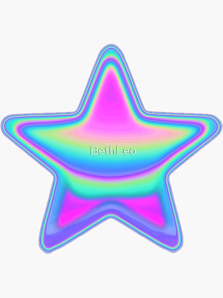 "Shiny Star" Sticker for Sale by BethLeo | Redbubble