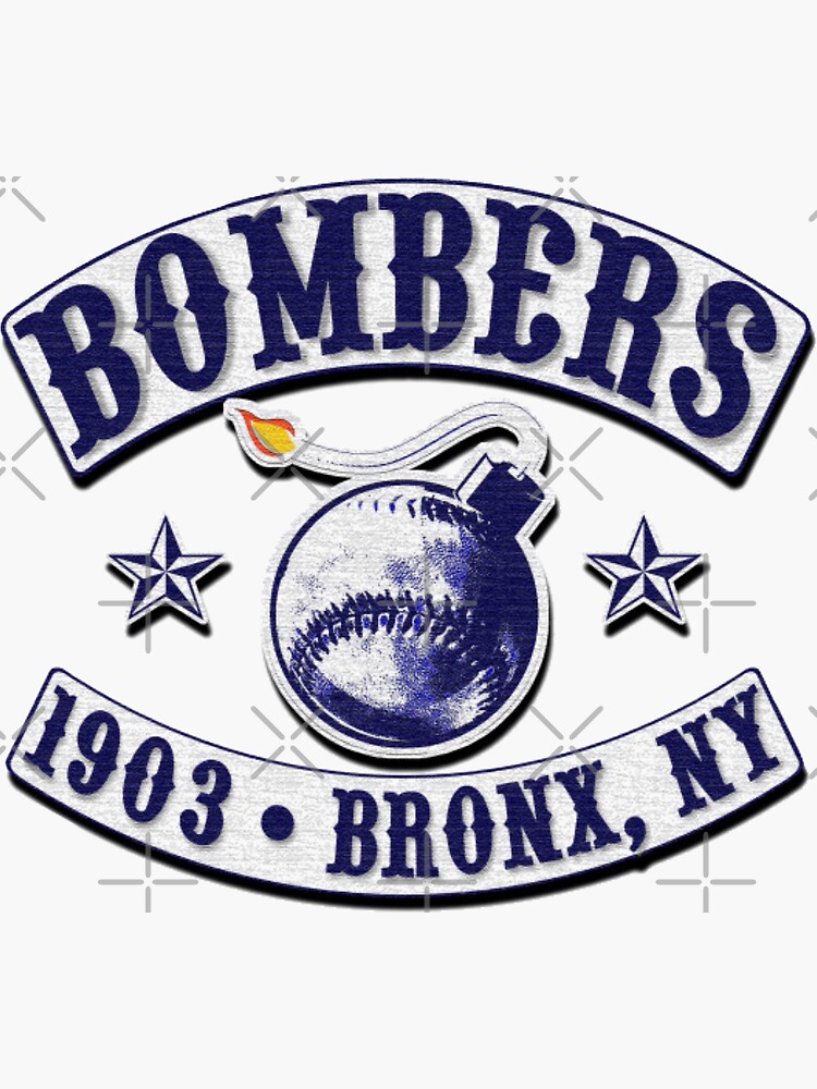 "Bronx Bombers - 1903 Bronx NY - Grey" Sticker for Sale by ...