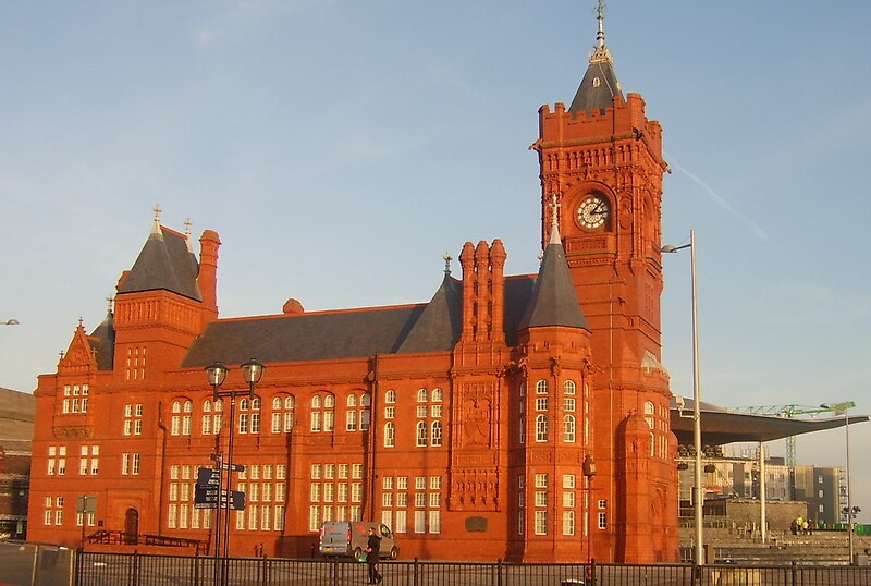 "cardiff red church" by cjdec | Redbubble