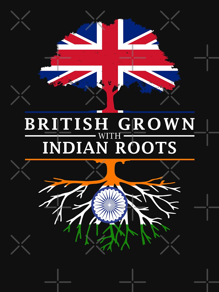 "British Grown with Indian Roots India Design" T-shirt for Sale by ...