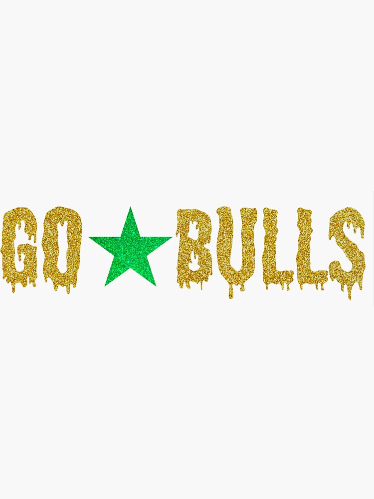 "USF GO BULLS" Sticker for Sale by aggpanda | Redbubble