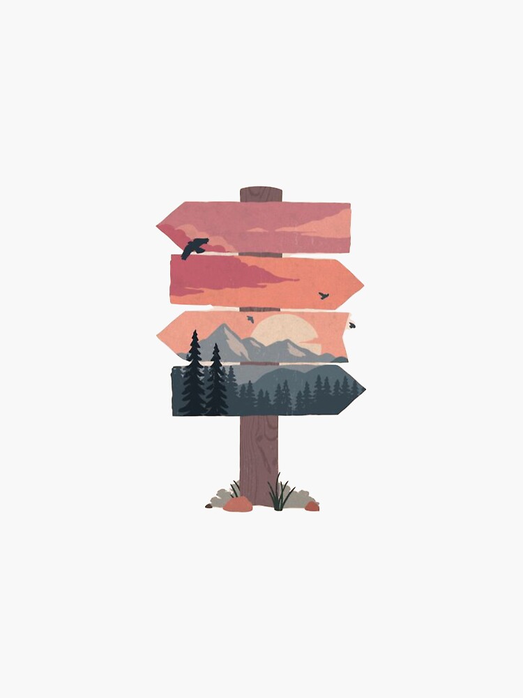 "trailhead" Sticker by isabellagrace42 | Redbubble