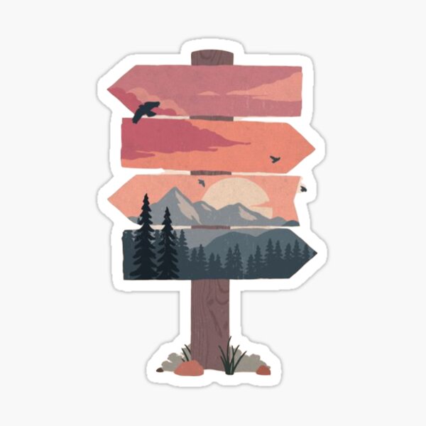 "trailhead" Sticker by isabellagrace42 | Redbubble
