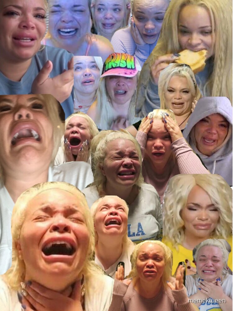 "Trisha Pastas crying on her kitchen floor collage " T-shirt for Sale ...