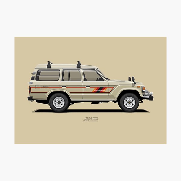 "Land Cruiser 60 High Roof Tan Color" Photographic Print by ARVwerks ...