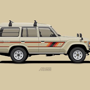 "Land Cruiser 60 High Roof Tan Color" Postcard for Sale by ARVwerks ...
