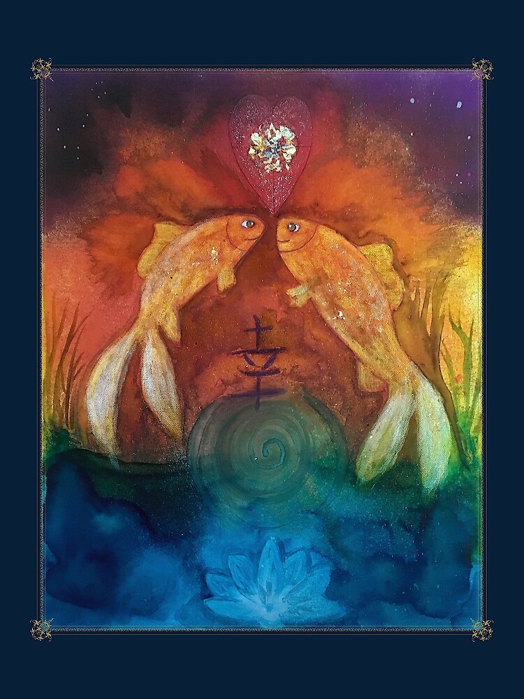 "Double fish symbol" Poster by susiscauldron | Redbubble