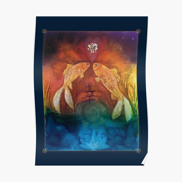 "Double fish symbol" Poster by susiscauldron | Redbubble