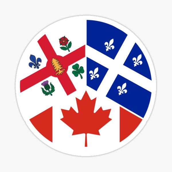 "Montreal Quebec Canada Flag, Montréal" Sticker by Celticana | Redbubble