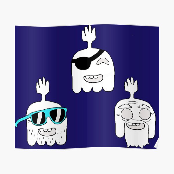 Póster « Hola Five Ghost, Low Five Ghost y Dad, Ghost Family Regular ...
