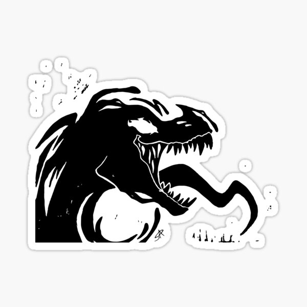 "Nightmare Fuel - Black" Sticker by CogonDragoon6 | Redbubble