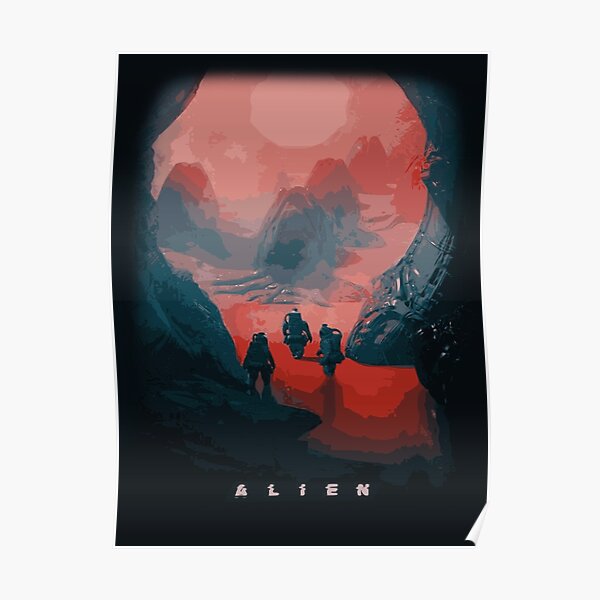 "Alien The Movie Sci-Fi Artwork" Poster for Sale by LorenzoGnech ...