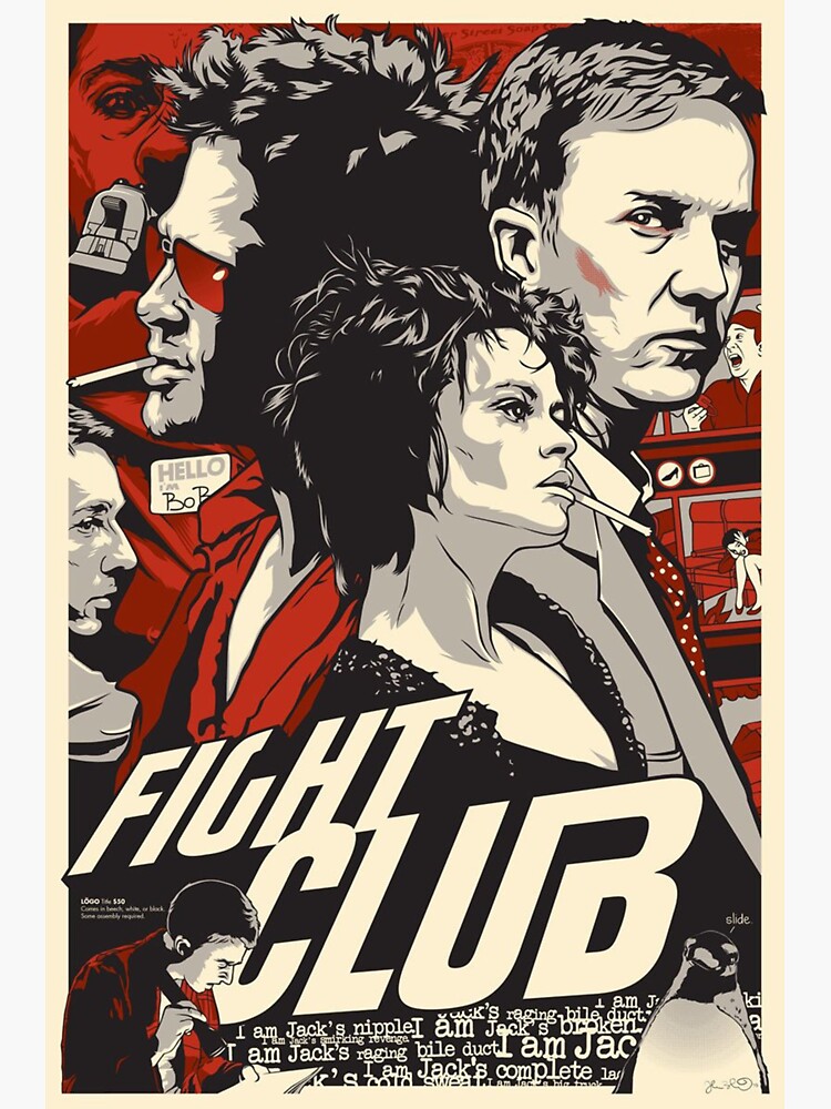"Fight Club" Sticker for Sale by baptiste99 | Redbubble