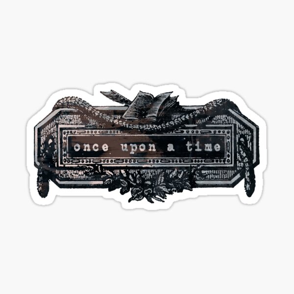 "Once Upon a Time" Sticker for Sale by Theatre Thoughts | Redbubble