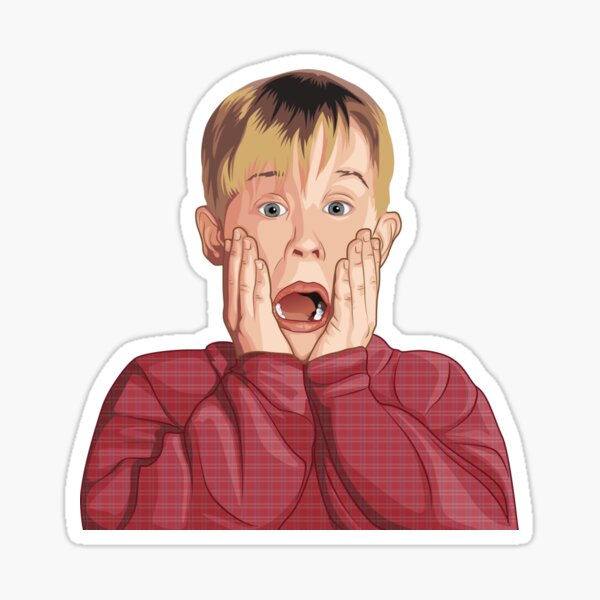 "Home Alone" Sticker for Sale by footydezigns | Redbubble