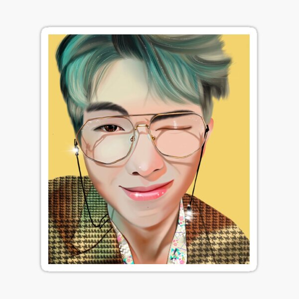 "BTS Namjoon" Sticker for Sale by seoul-arts | Redbubble