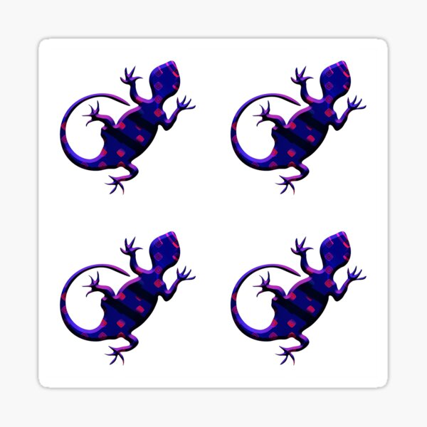 "Leaping Lizards, Spotted" Sticker for Sale by hidyhos | Redbubble