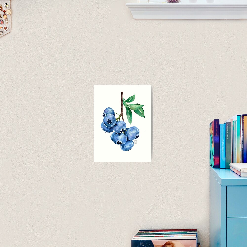 "Blueberry " Sticker for Sale by Luli Reis | Redbubble