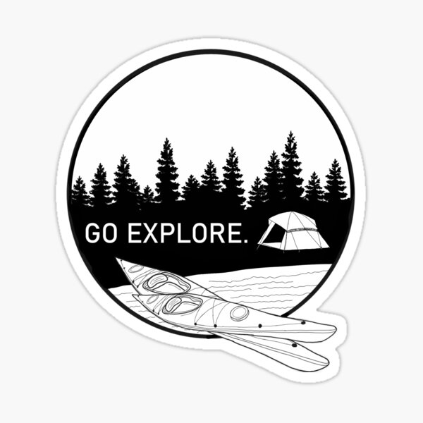 "Explore" Sticker by whatsthesitch | Redbubble