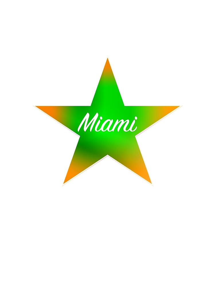 "Miami Star" Poster by mickeyj123 | Redbubble