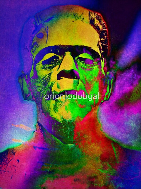 "Frankenstein Monster Psychedelic Funk" by orionlodubyal | Redbubble