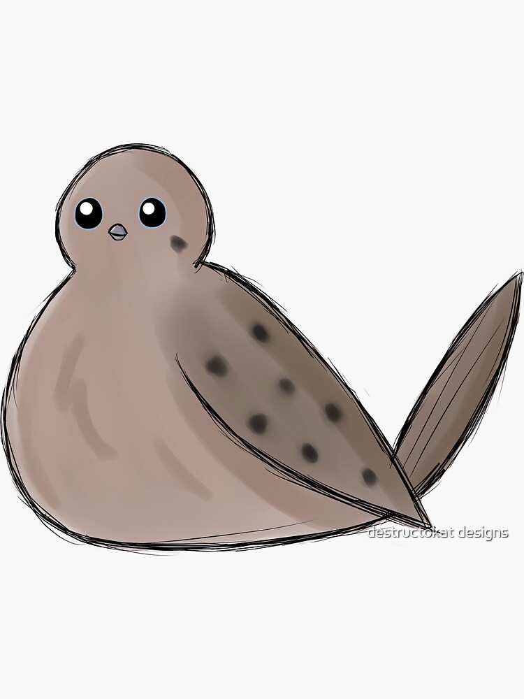 "BORB: Mourning Dove" Sticker for Sale by destructokat | Redbubble